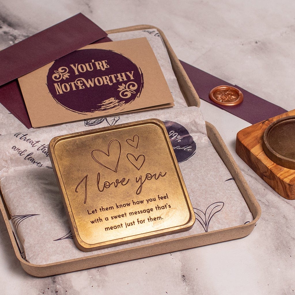 Love You More Than Chocolate Custom Chocolate Note – Noteworthy Chocolates