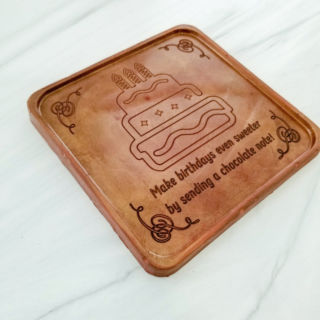 Birthday Cake Personalized Chocolate Note – Noteworthy Chocolates