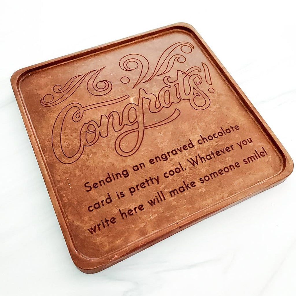 Congrats Personalized Chocolate Card – Noteworthy Chocolates