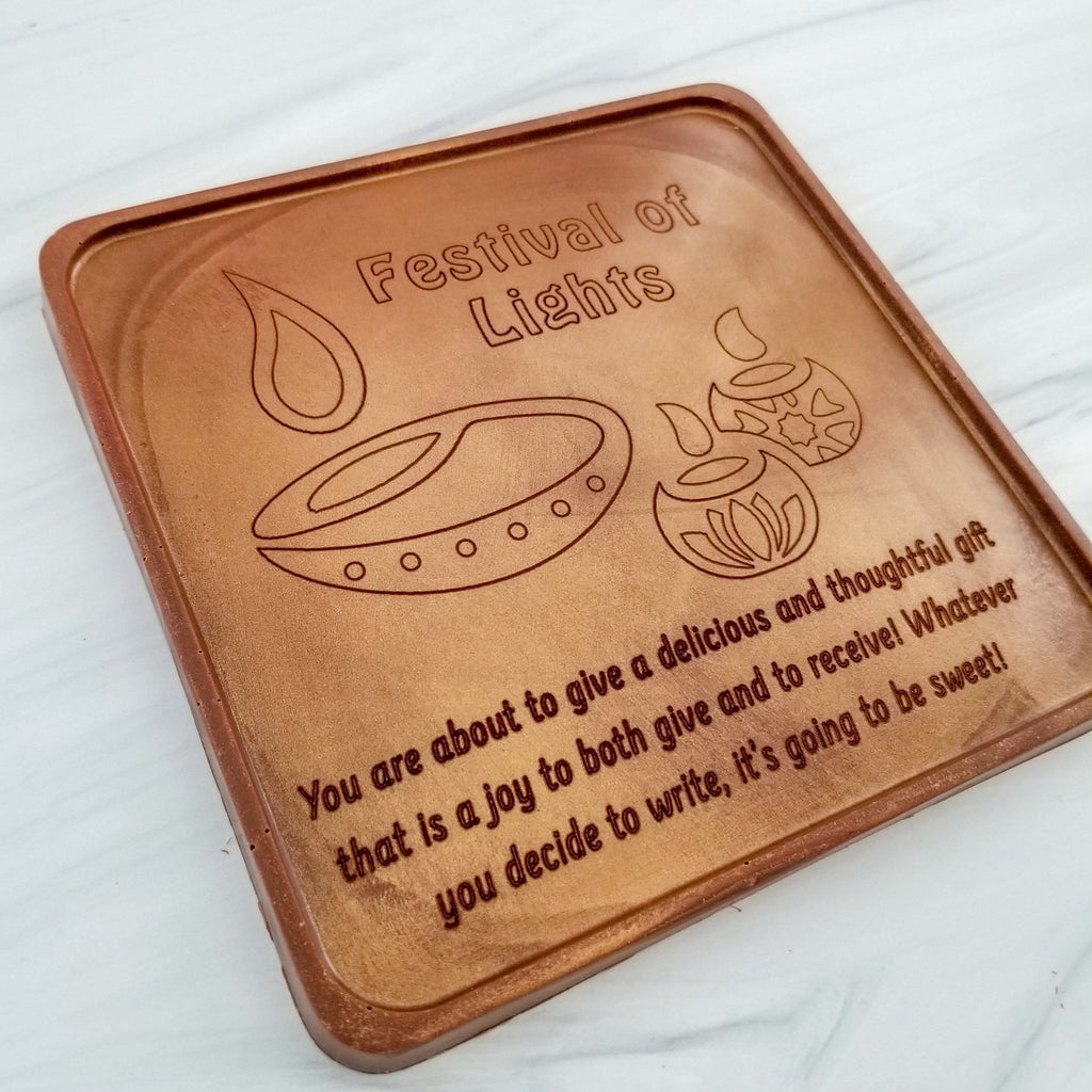 Festival of Lights Personalized Chocolate Card – Noteworthy Chocolates