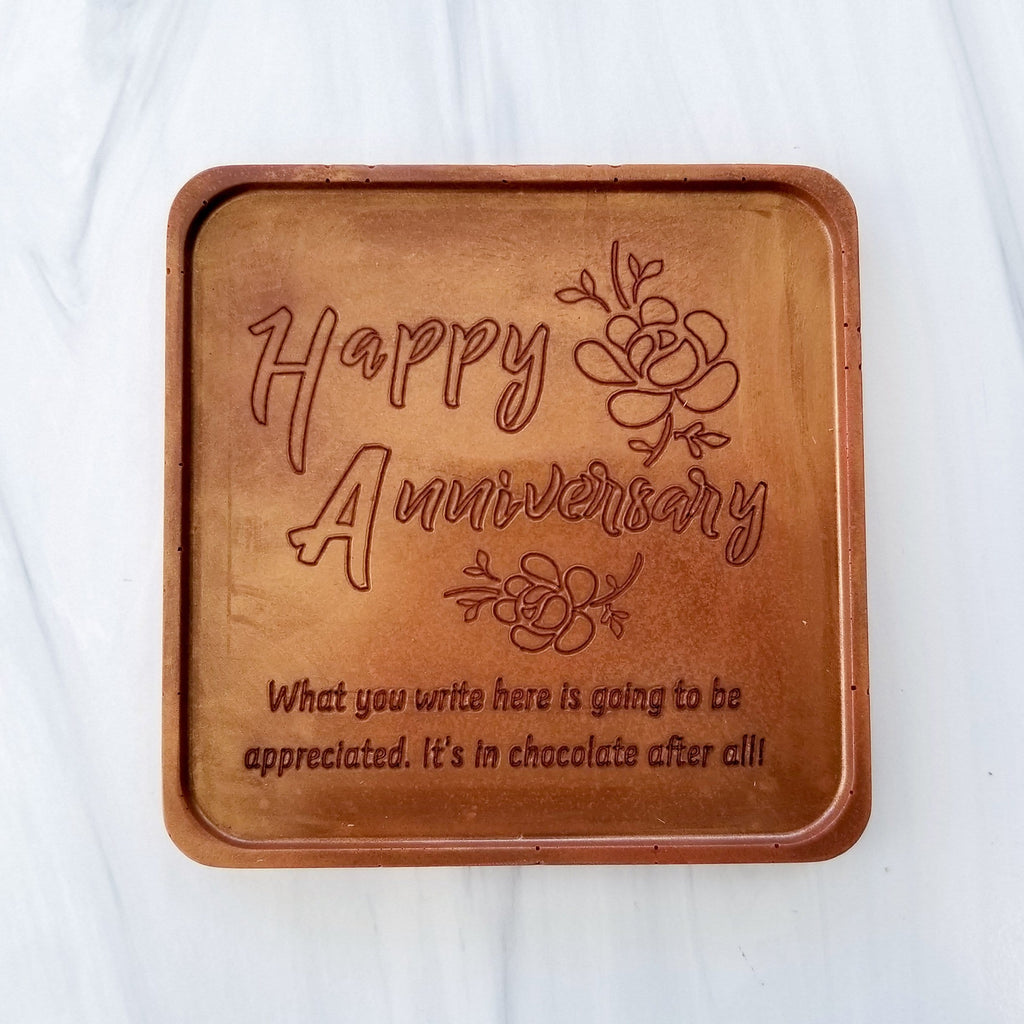 Happy Anniversary Personalized Chocolate Note – Noteworthy Chocolates