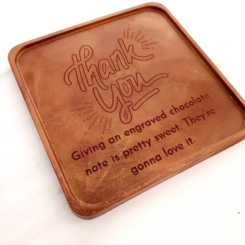 Thank You Personalized Chocolate Note – Noteworthy Chocolates