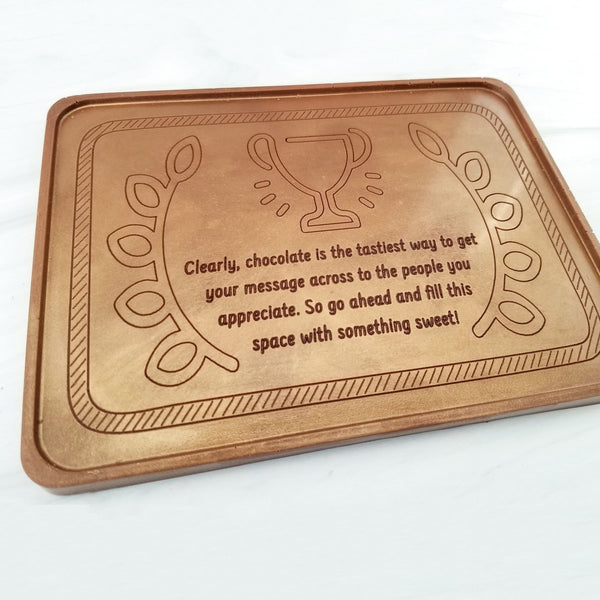 Trophy Personalized Chocolate Certificate – Noteworthy Chocolates