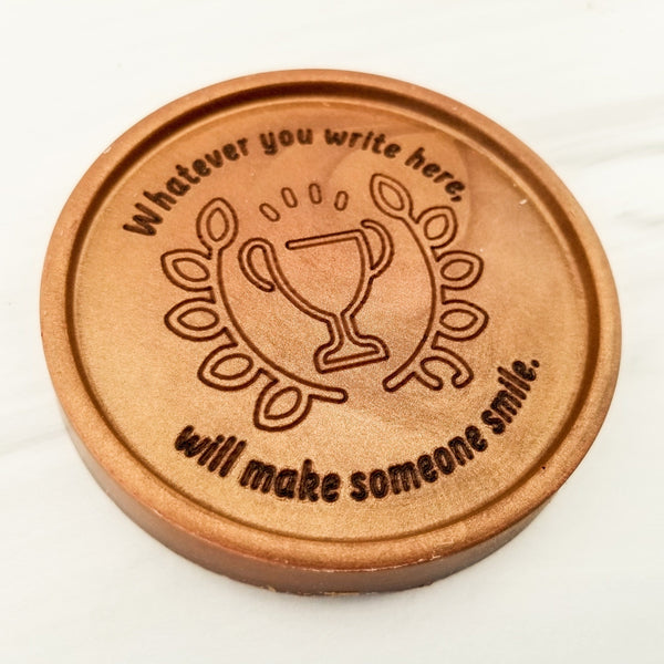 Trophy Personalized Chocolate Medallions - Box of 3 – Noteworthy Chocolates